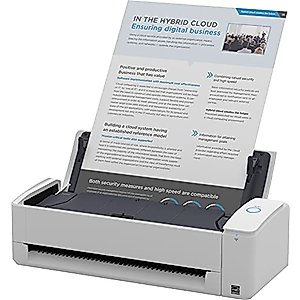 Fujitsu ScanSnap iX1300 Compact Wireless or USB Double-Sided Color Document, Photo & Receipt Scanner with Auto Document Feeder and Manual Feeder for Mac or PC, White