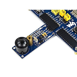 Waveshare Laser Receiver Module Laser Sensor Module Transmitter Module for AVR PIC, Compatible with Raspberry Pi 5/4B/3B/Zero/Zero W/Zero 2W/Pico/Pico W/Pico WH
