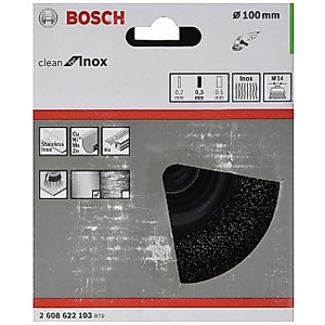 Bosch Professional 2608622103 Wire Cup Brush, Stainless, Silver