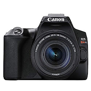 Canon EOS Rebel SL3 DSLR Camera w/EF-S 18-55mm F/4-5.6 STM Zoom Lens + 64GB Memory, Case, Tripod, Flash, Remote, and More (32pc Bundle)