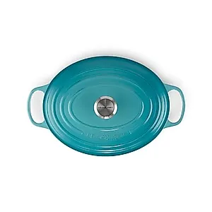 Le Creuset Enameled Cast Iron Signature Oval Dutch Oven, 6.75 qt., Caribbean