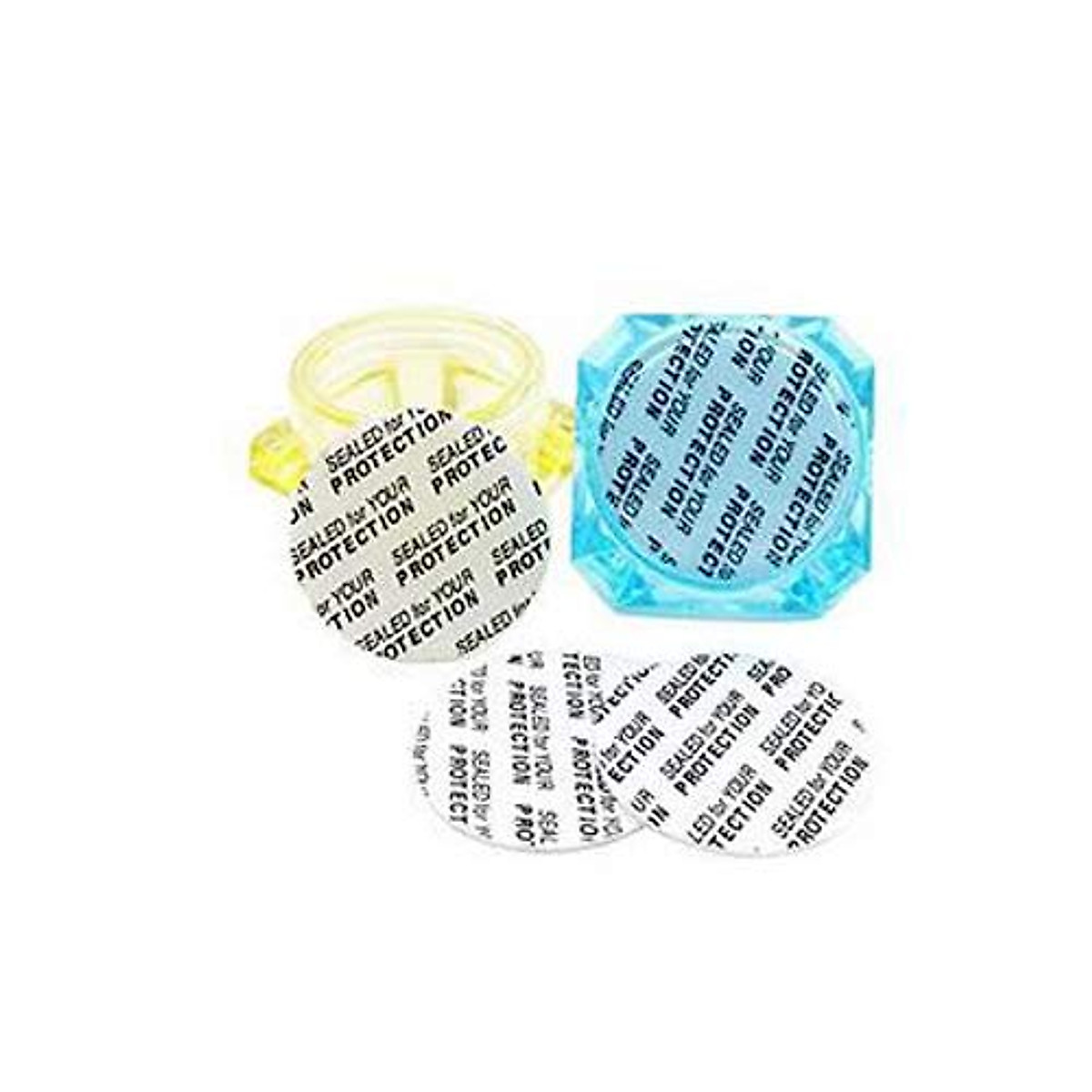 100 PCS (Diameter 1inch) Self Adhesive Pressure Sensitive Gasket Press Seal Cap Liners Foam Seal Safety Tamper Seals Aluminum Foil Gasket Waterproof Sealing Film for Jar Bottle Vial Container