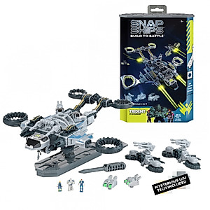 Snap Ships — Trident ST-33 Gunship — Building Construction Toy for Custom Building and Battle Play — for Ages 8+