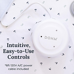 Yogasleep Dohm UNO White Noise Machine with Real Fan Inside, Adjustable Tone, Non-Looping Sound, Sleep Aid & Noise Canceling For Adults & Baby, Office Privacy, Registry Gift, Travel & Home Essential