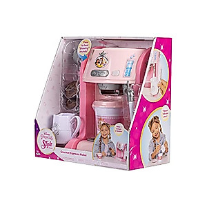 Disney Princess Style Collection Toy Espresso Machine for Kids, Coffee Maker Play Kitchen Accessories Gift for Girls & Kids