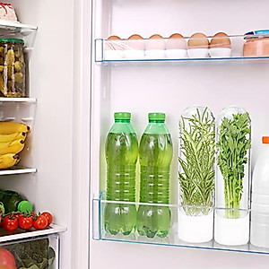 2Set Fresh Herb Keeper,Herb Saver for Refrigerator Herb Saver Pod, Vegetables Leaf Separator,Herb Storage Container for Cilantro, Mint, Asparagus Keeps Greens Fresh 3 Weeks(As Shown,size:9.6x2.6inch)