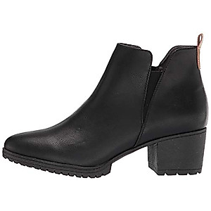 Dr. Scholl's Shoes womens London Ankle Boot, Black Smooth, 10 US