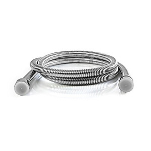 K&J Flexible 304 Stainless Steel Shower Hose - Universal Fit - Fits All Handheld Shower Heads, Sprayers, And Bidet Sprayers (Not Included) - Real 304 Stainless Steel (1, 6 ft)