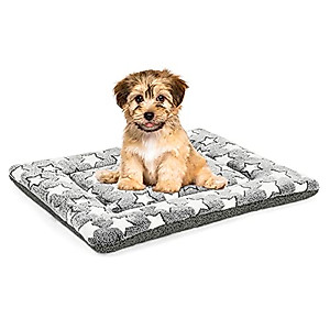 Kigmmro Dog Bed Mat, Reversible Dog Crate Pad for Medium Small Dogs, Machine Washable Pet Bed Pad for 22-inch Kennel, Portable and Soft Pet Bed Mat