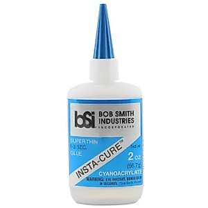 Bob Smith Industries Cyanoacrylate Glue, Super Glue, Insta-Cure, Insta-Cure+, Maxi-Cure, Un-Cure, and Insta-Set (Pack of 5) - with Make Your Day Paintbrushes
