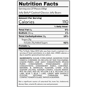 Gourmet Non-Alcoholic Cocktail Flavored Jelly Beans, Delicious Mocktail Candies, Fun Gift Sets for Bachelorette Parties, Party Favors, and Easter Basket Stuffers, Pack of 6