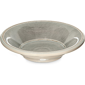 Carlisle FoodService Products Grove Reusable Plastic Bowl Fruit Bowl for Home and Restaurant, Melamine, 4.5 Ounces, Smoke