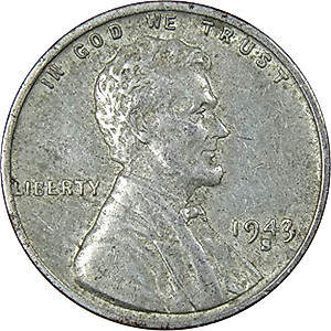 1943 S Lincoln Wheat Cent AG About Good Steel Penny 1c Coin Collectible