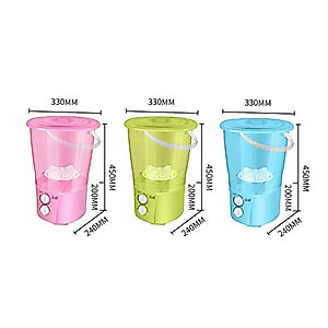 ZLXDP 4.5kg Mini Washing Machine Split Bucket Three Barrels Socks Underwear Short-Sleeved Shirt (Color : D)