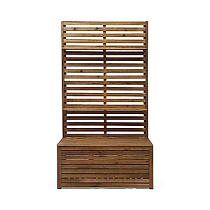 Christopher Knight Home Priscilla Outdoor Wooden Hall Tree, Teak Finish