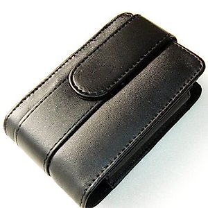 BDX0301 New premium quality leather black camera case for sony DSC—WX1