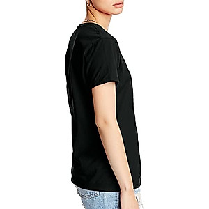 Hanes Women's Nano T-Shirt, Small, Black