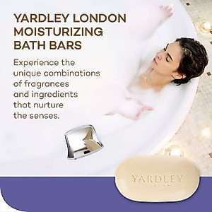 Yardley London English Lavender with Essential Oils Soap Bar, 4.25 oz Bar (Pack of 10)