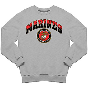 Classic United States Marine Corps Sweatshirt (Medium) Sport Gray