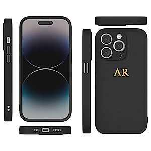 Personalised Initials Leather Phone Case for iPhone 14 13 12 11 Pro Max X XS XR SE 2020 Mini Custom Handmade Phone case Premium Leather Phone Cover