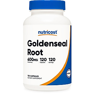 Nutricost Goldenseal Root 600mg, 120 Capsules - Non-GMO, Gluten Free, Vegetarian Capsules