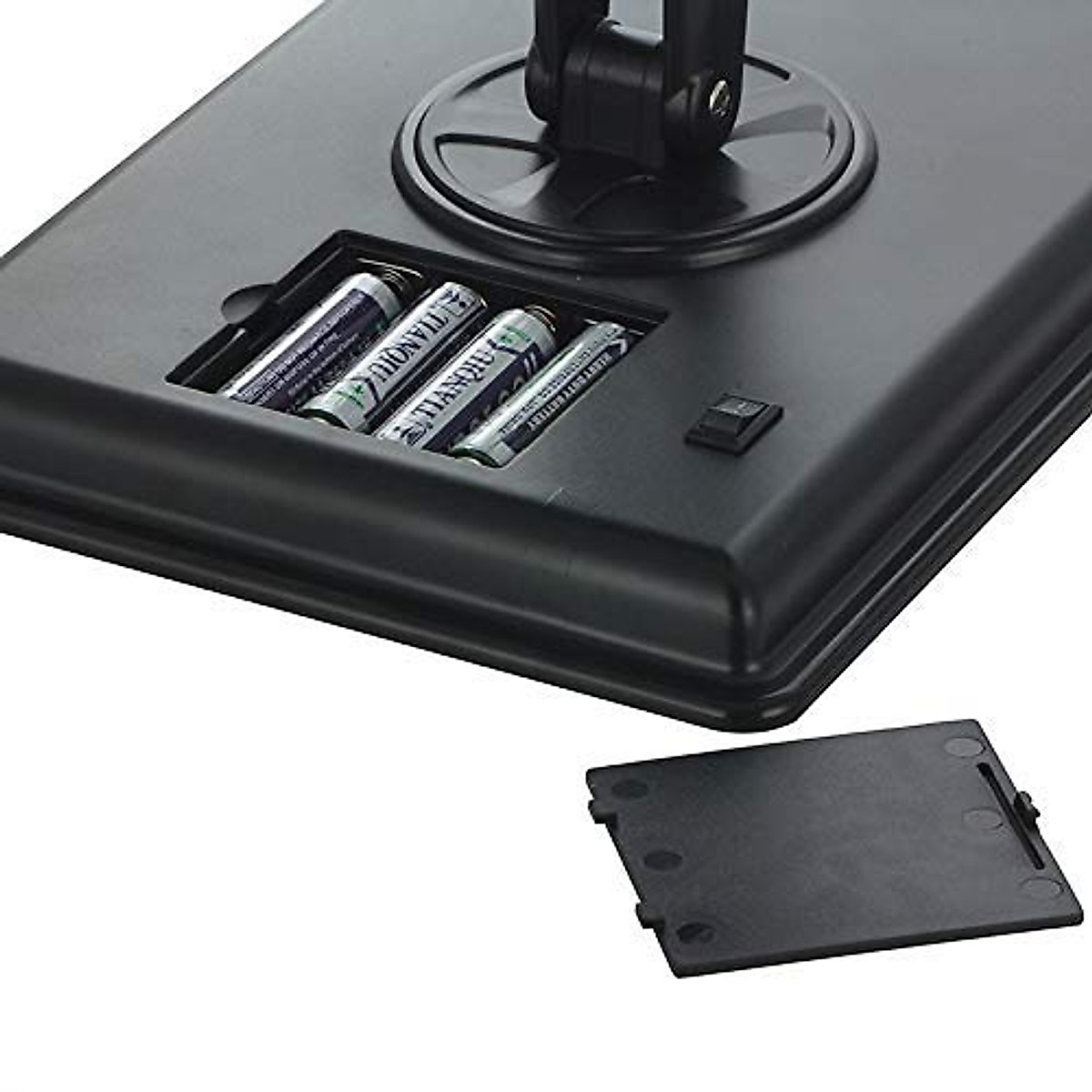 DSY Lighted Makeup Mirror, 16 LED Cosmetic Mirror Touch Screen Dimming 90° Rotation with Stand Charging Vanity Mirror Battery and USB Power