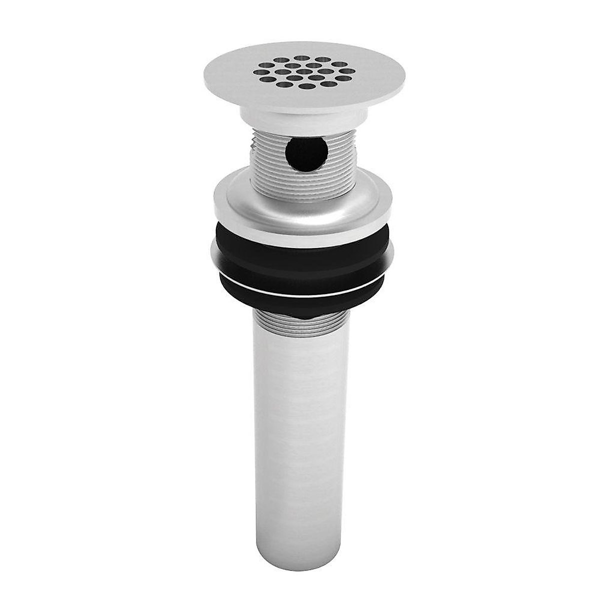 Brasstech 321/15S Grid Drain with Overflow, Satin Nickel