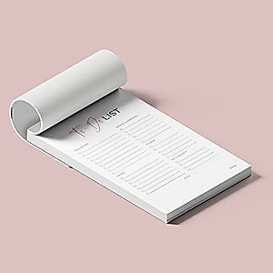 To-Do List Rose Gold Planner Notepad, 5.5 x 8.5 in. (To-Do List)
