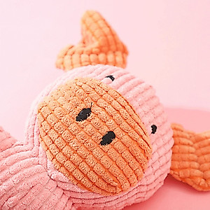 leasote Dog Squeaky Toys,Durable Dog Chew Toys,Cow/Lion/Elephant Stuffed Animals Pet Plush Toy for Small Medium Large Puppy Dogs Little Pig