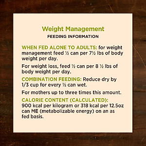 Wellness Natural Pet Food CORE Natural Wet Grain Free Canned Weight Management Dog Food, 12.5-Ounce Can (Pack of 12)