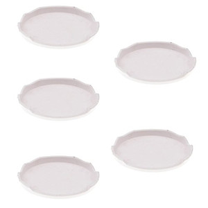 SGerste Shallow Reptile Amphibians Food and Water Dish Small Pets Corner Feeding Bowl for Mini Pets Reptile Turtle Tortoise Lizard Spider Scorpion - Small Eggshell