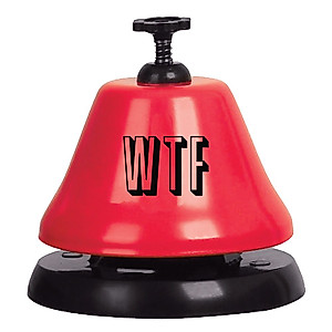 Slant Collections Bar Top Bell, 3.75-Inches, Red