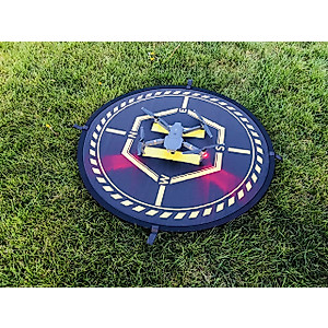 Fstop Labs 36 inch RC Drone Waterproof Collapsible Foldable Landing Pad for DJI Tello Mavic 2 Zoom Air Pro Platinum Phantom 3 4 Spark Accessories High Contrast