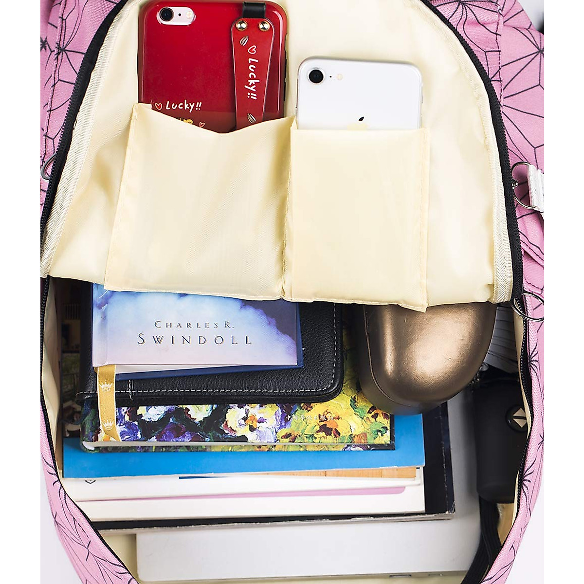 Maxer School Bag Outdoor Casual Shoulders Backpack Japanese Anime Travel Daypacks for Women Men