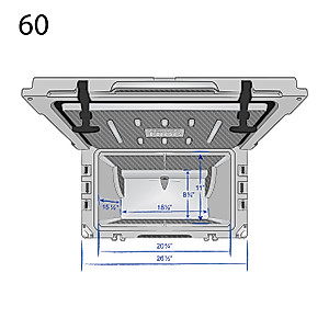 Frosted Frog 60 Quart Ice Chest Heavy Duty High Performance Roto-Molded Commercial Grade Insulated Cooler with Telescoping Handle and Wheels (Red Camo)