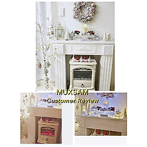 MUXSAM Wood Carved Onlays Appliques, Clear Carving Details Overlay Craft Decals for Cabinet Wall Mantels Dresser Closet Toddler Doll Bed Stairs Door Furniture Decor(2-Pack, 20x5cm/7.9" x2)