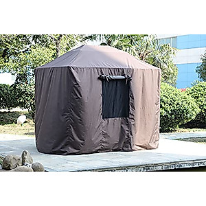 Grill Gazebo Winter Cover by Outdoor Casual - Fits 6'x8' Gazebo and Grill Gazebos