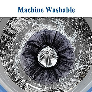 Mogoko Universal Bird Cage Seed Catcher,Seed Catcher Guard Net Cover,Parrot Nylon Mesh Net Cover,Soft Airy Cage Net Stretchy Skirt for Round Square Cages