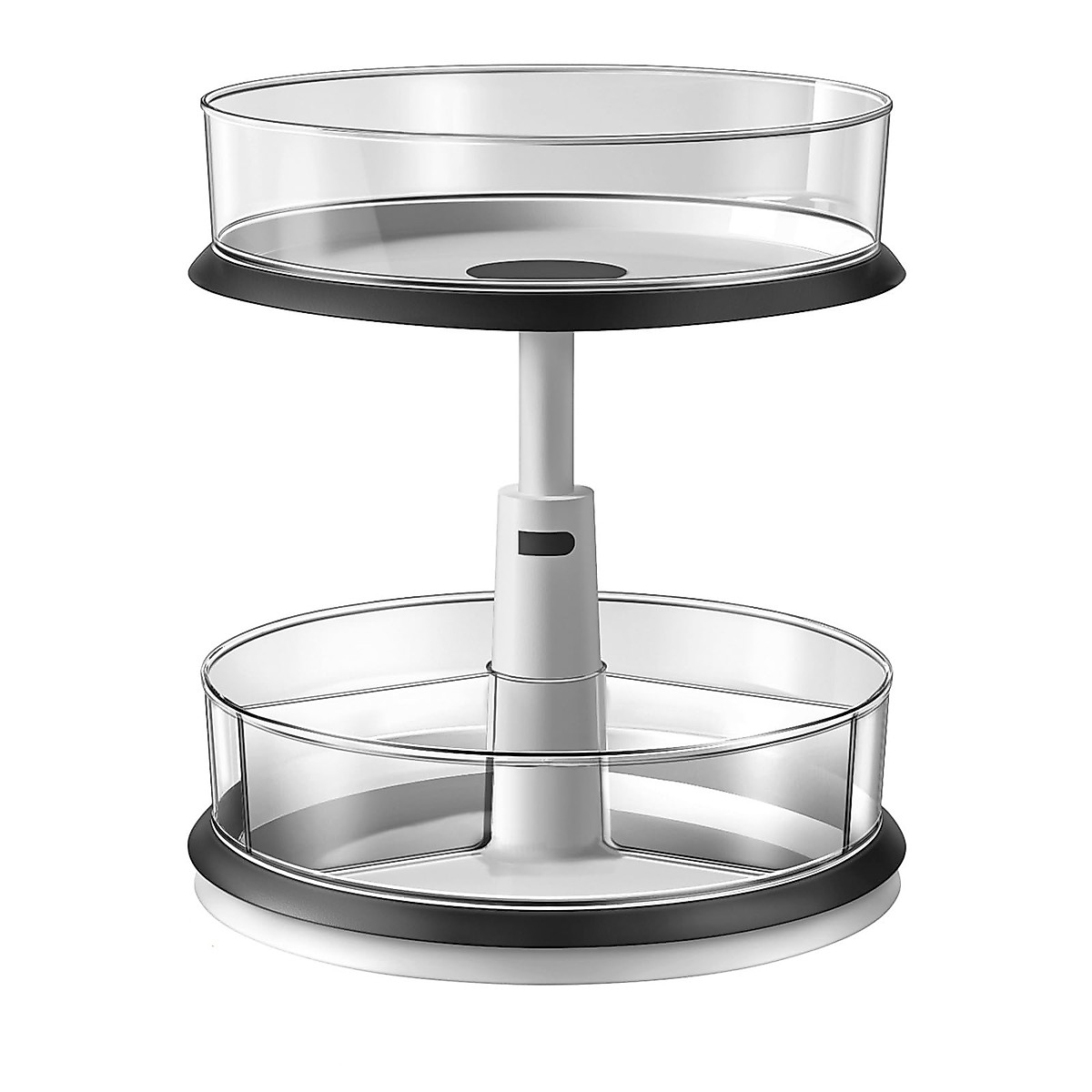 Lazy Susan Oragnizer,2 Pack Turntable Organizer,Fridge Organization,Non-Skid Spice Rack Organizer, Fruit Container, 360 Rotating Storage Container for Home Kitchen,Countertop,Cabinet,Fridge