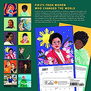 2023 Women Who Broke Glass Ceilings Wall Calendar: 12 Legendary Women Who Always Persisted and Fought Their Way to the Top (Monthly Art Calendar thru Dec. 2023, Inspirational Gift)