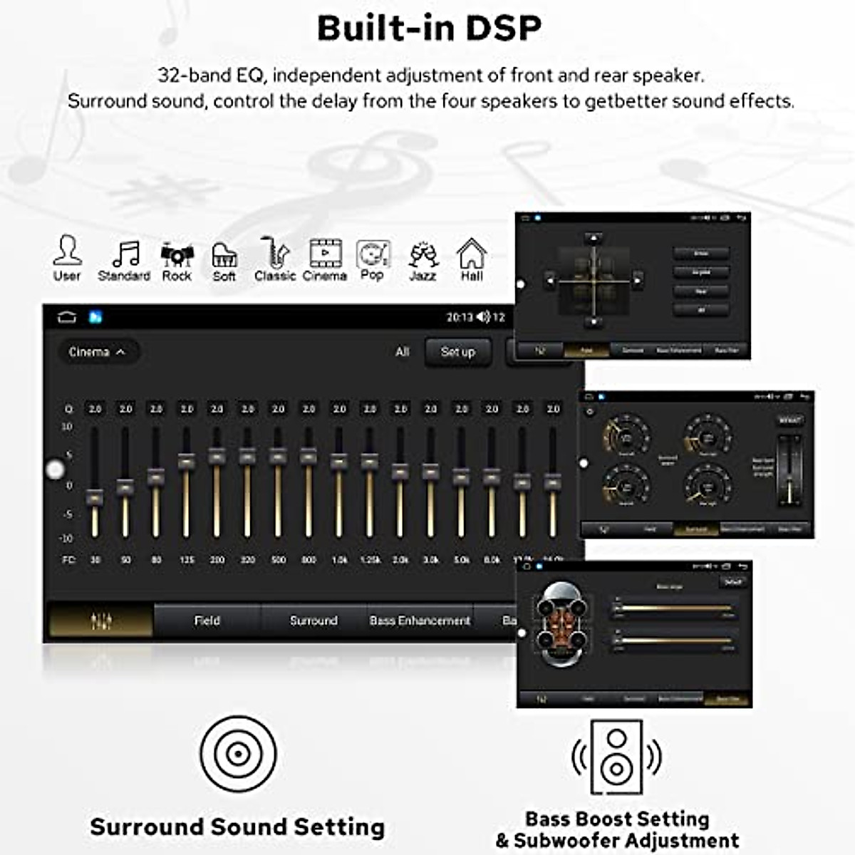 Joying 9 Inch Android Car Radio 8GB+128GB for Subaru Forester WRX 2008-2012 Impreza WRX 2007-2011 Car Stereo Support Wireless Carplay Android Auto GPS Navigation Bluetooth 5.1 AM/FM Subwoofer Output