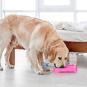 Mipcase Puppy Supplies Dog Water Feeder, Dog Water Dispenser Large, Automatic Pet Food Water Dispenser Plastic Food Feeding Bowls for Dogs Cats () Auto Feeder