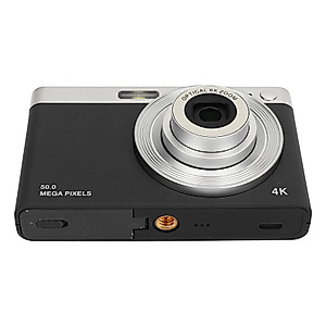 4K Digital Camera, Full HD 50MP 16X Digital Zoom Compact Point and Shoot Camera, Lightweight Small Vlogging Video Camera with Built in Flash & Filters, for Beginners Kids Teens
