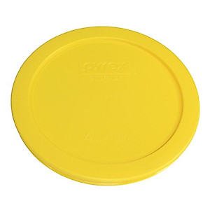 Pyrex 7201-PC 4-Cup Food Storage Lids in (2) Yolk Yellow, (2) Meyer Lemon Yellow and (2) Butter Yellow