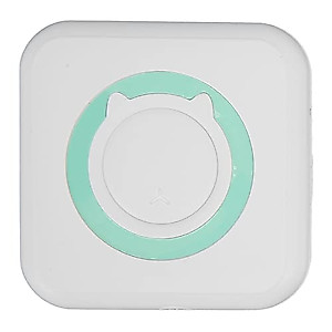 Febuliy Portable Inkless Bluetooth Thermal Pocket Printer Powerful Improve Learning Efficiency for Study Notes Memo (Green)