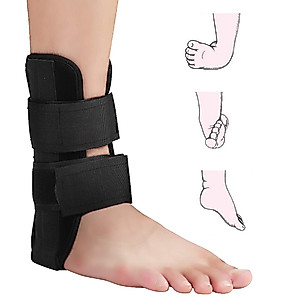 Ankle Support Brace, Adjustable Ankle Varus Valgus Corrector, Compression Ankle Fixation Wrap for Running, Basketball, Volleyball, Achilles, Tendon, Sprain, Injury Recovery(Large)