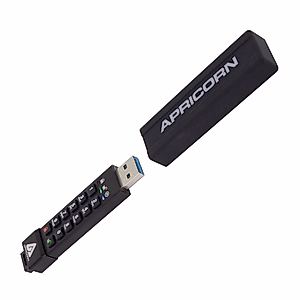 Apricorn 32GB Aegis Secure Key 3Z 256-bit AES XTS Hardware Encrypted FIPS 140-2 Level 3 Validated Secure USB 3.0 Flash Drive (ASK3Z-32GB),Black
