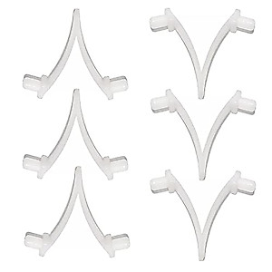 ATIE Pool Butterfly Clip V Clip Pool Attachment Clips for Swimming Pool Spa Brush, Leaf Skimmer, Vacuum Head, Mini Jet Vacuum, Telescopic Pool Pole (6 Pack)