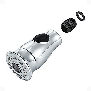 UMIRIO Kitchen Faucet Head Replacement Part Pull Down Universal Kitchen Nozzle Sink Faucet Hose Sprayer Replacement Water Faucet Kitchen Tap Spout Female Male,Chrome，2 Function