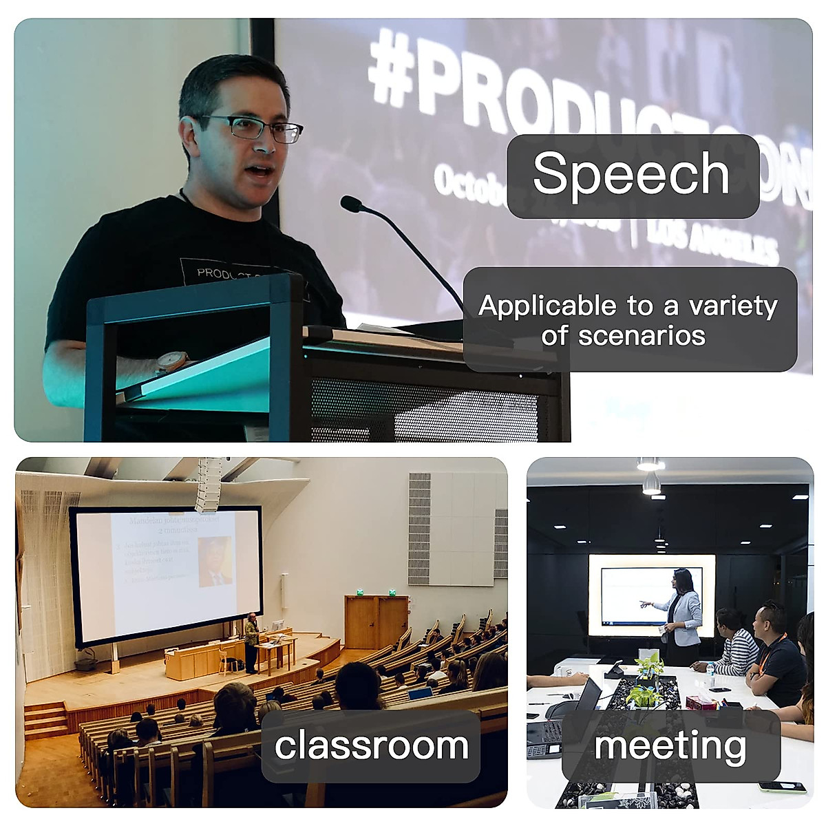 QUI Presentation Clicker Pointer,2.4GHz Wireless Presenter Remote Presenter Clicker for PPT, PowerPoint Presentation Pointer